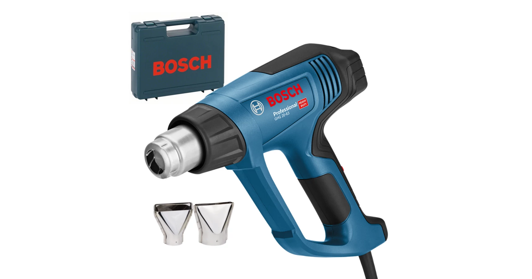 Bosch GHG 20-63 hőlégfúvó kofferben, 50-630°C, 2kW