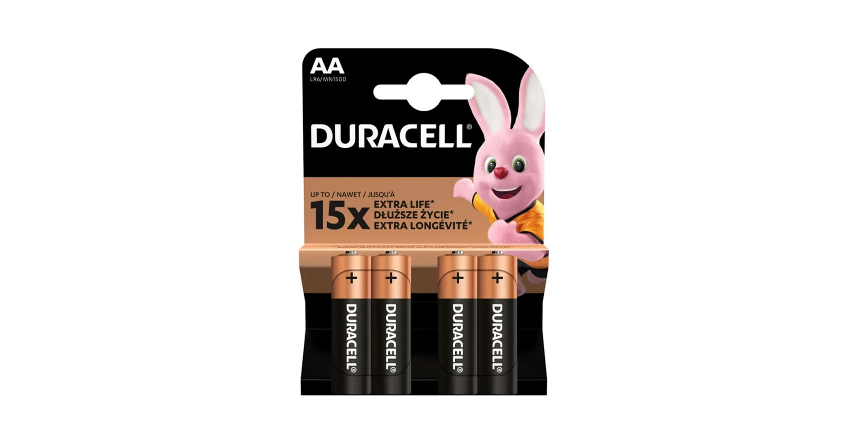 Duracell Basic LR06 alkáli elem, AA, 1.5V, 4db