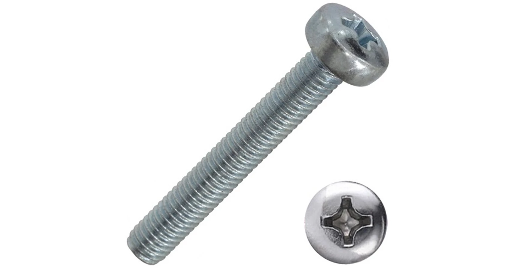 Metrikus csavar, D-fejű, horganyzott, M6x50, 10db