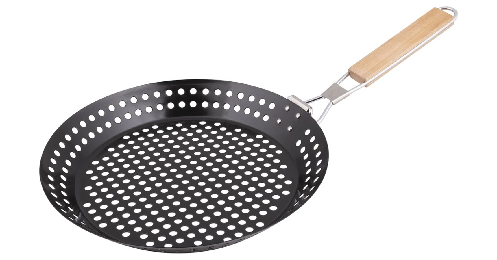 Lamart LT5032 BBQ grill serpenyő összecsukható fogantyúval, kerek, 30cm