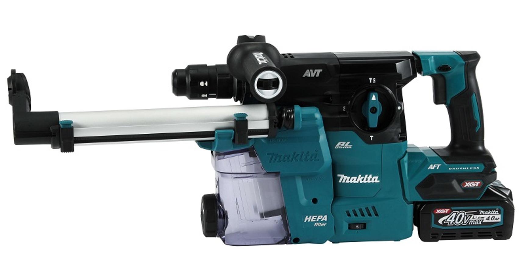 Makita HR008G akkus fúró-vésőkalapács, SDS-Plus, DX10, 40V, 3.9J (akku és töltő nélkül)