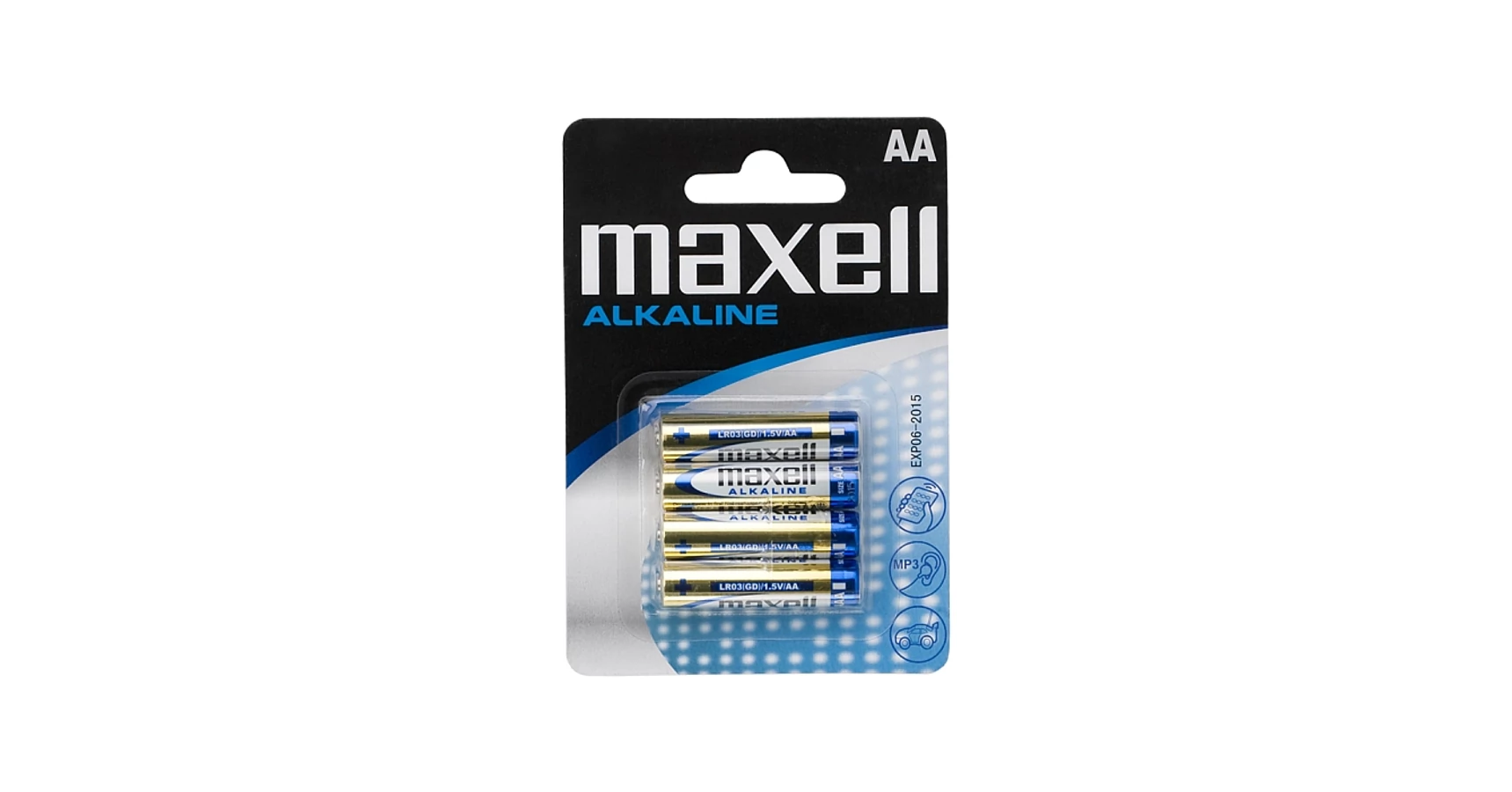 Maxell alkáli ceruza elem, AA, 1.5V, 4db/bliszter