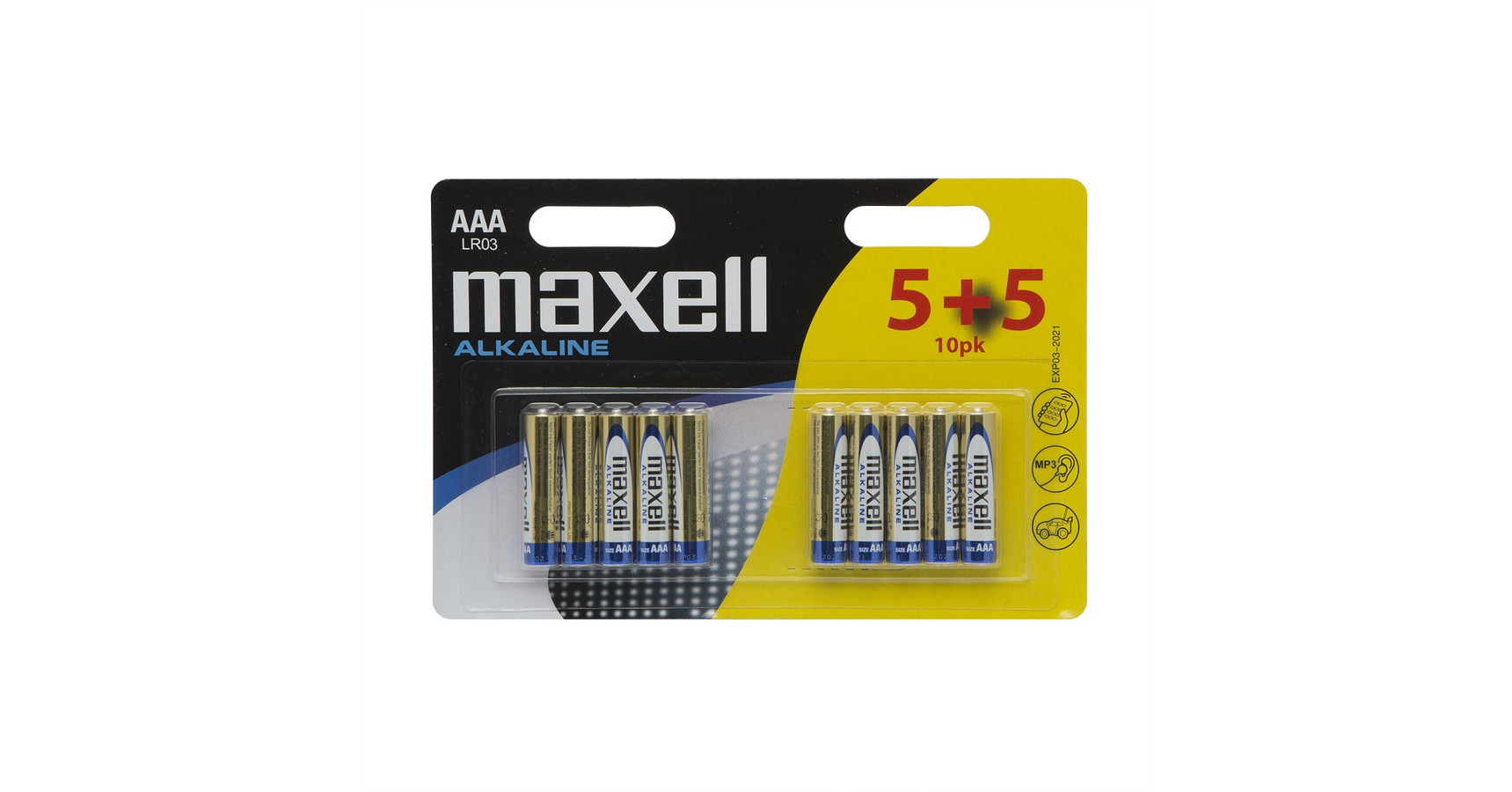 Maxell alkáli mikroceruza elem, AAA, 1.5V, 5+5db/bliszter