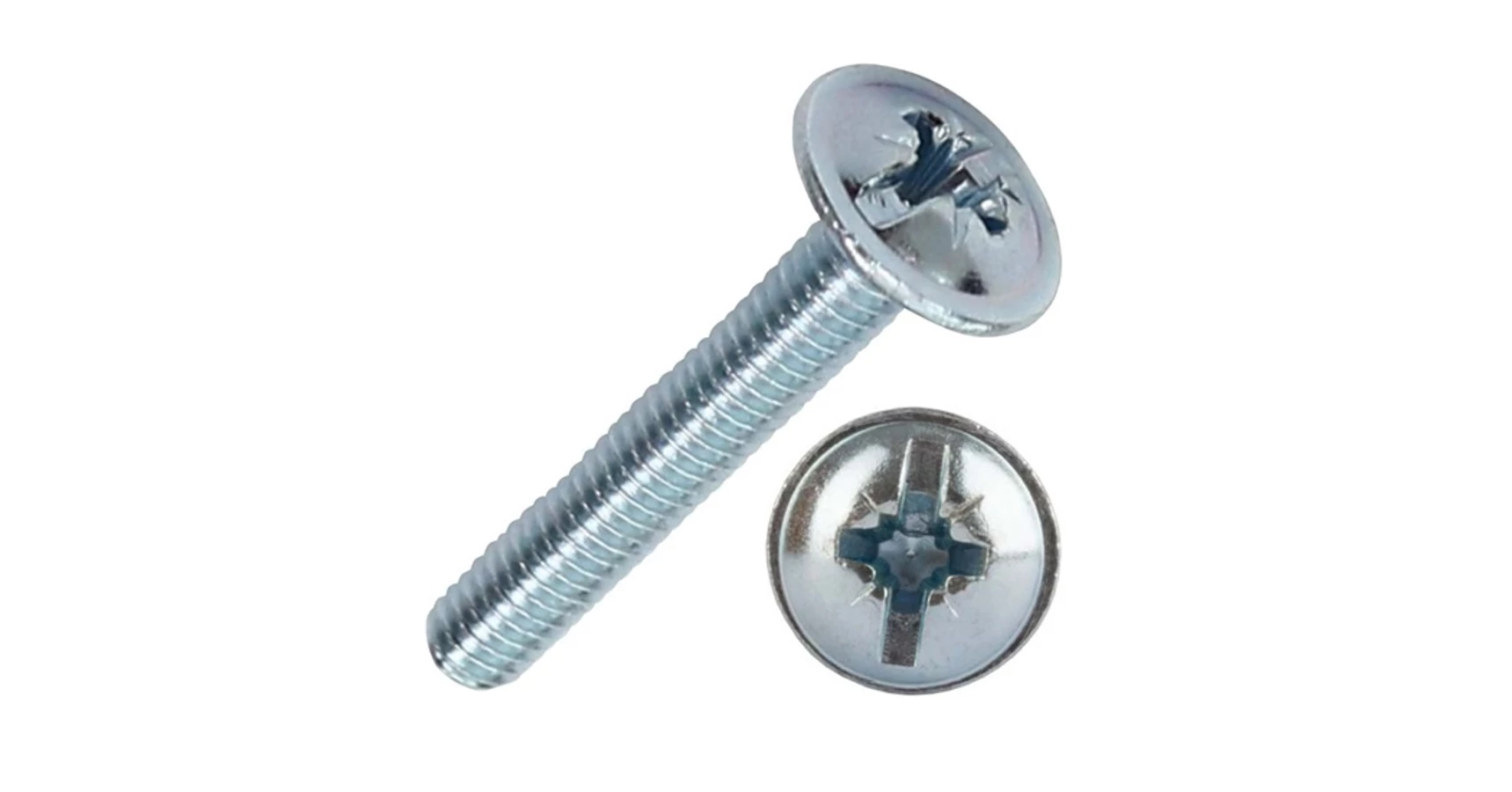 Metrikus csavar, peremes fejű, horganyzott PZ, M4x25mm