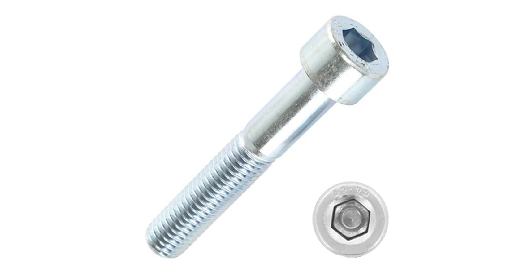 Imbuszfejű metrikus csavar, horganyzott M8x50mm