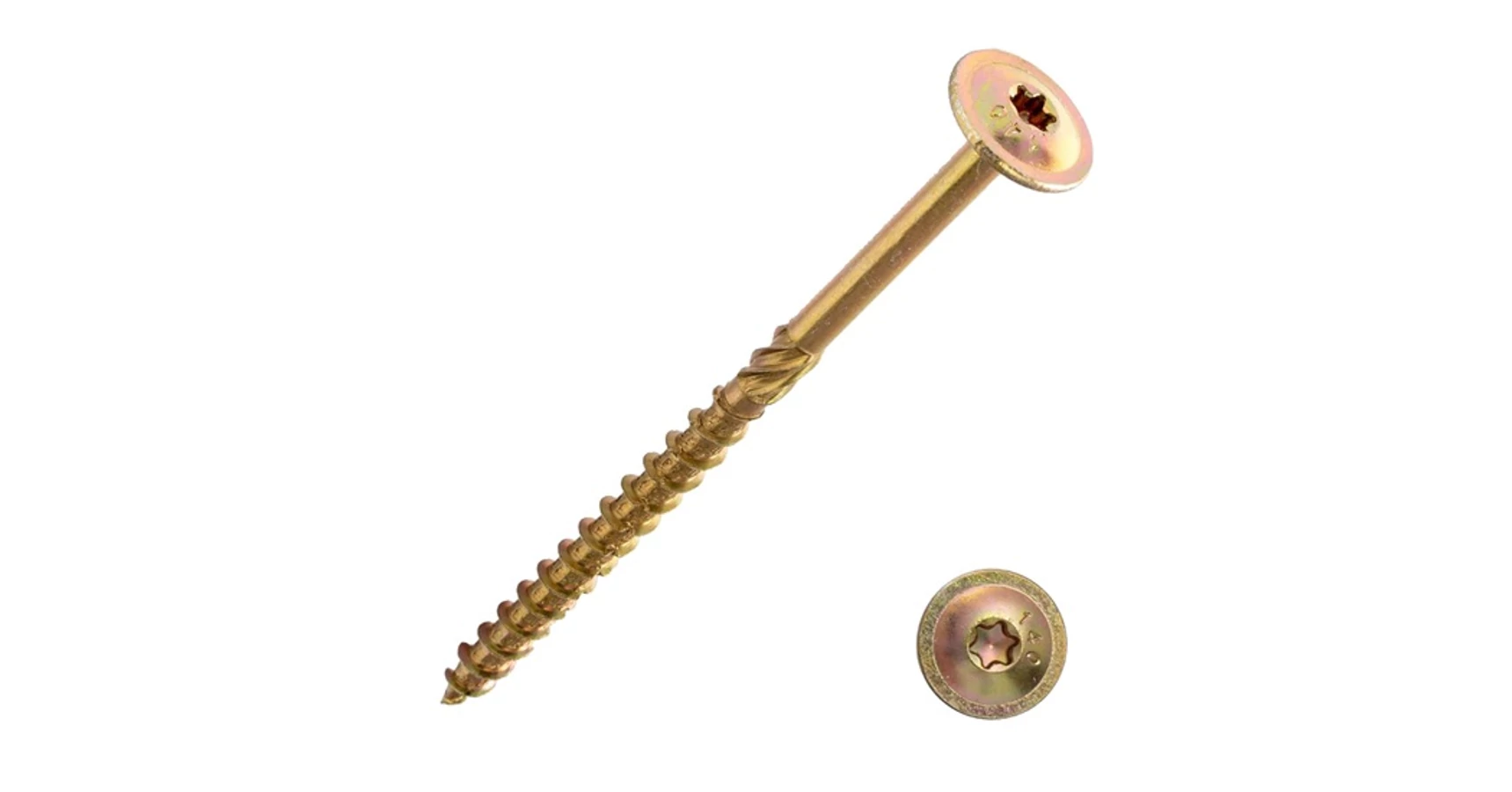 Szerkezetépítő csavar, tányérfejű torx 6x180mm