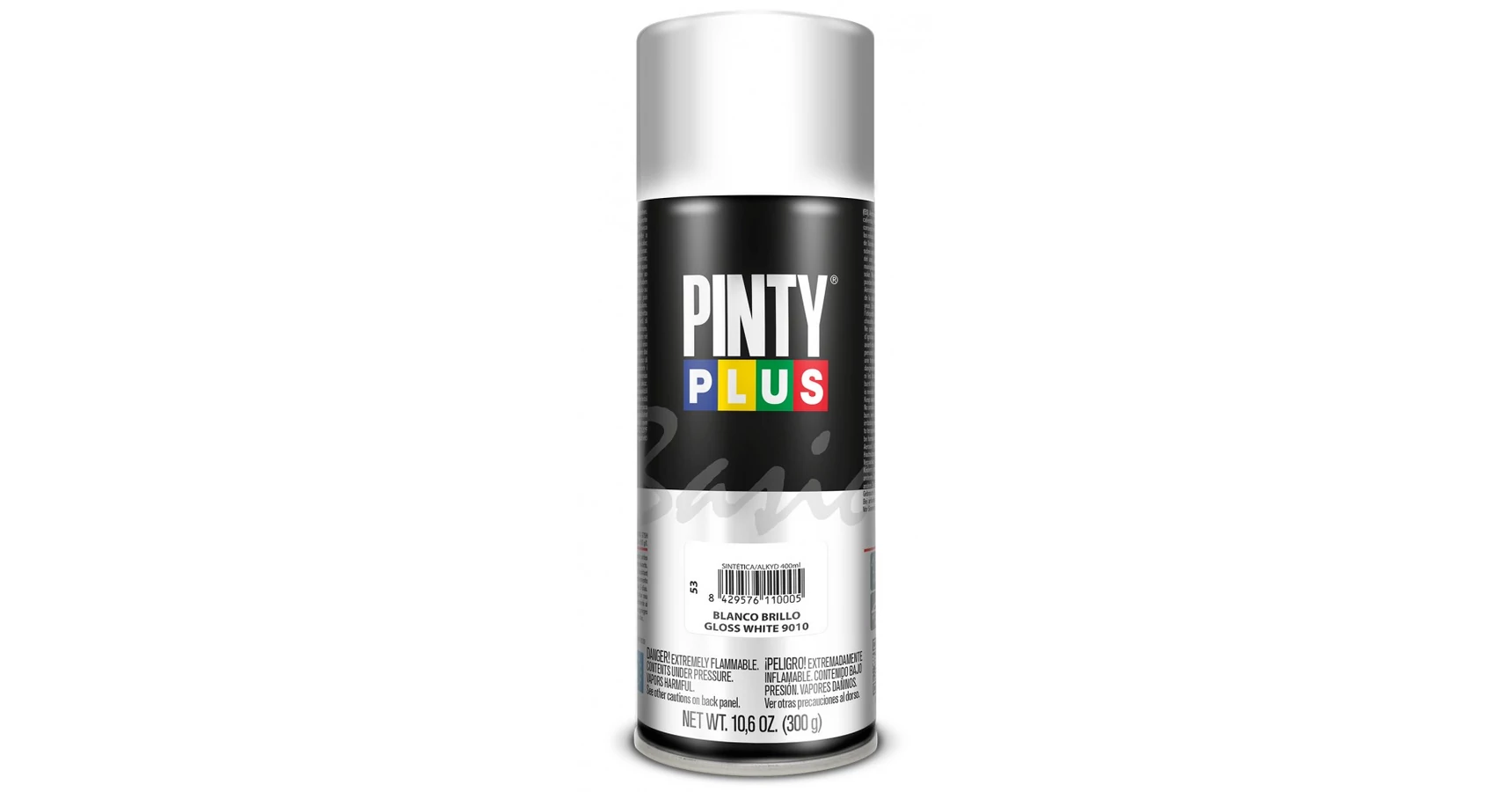 Pinty Plus Basic festék spray, RAL 9010 - fényes fehér, 400ml
