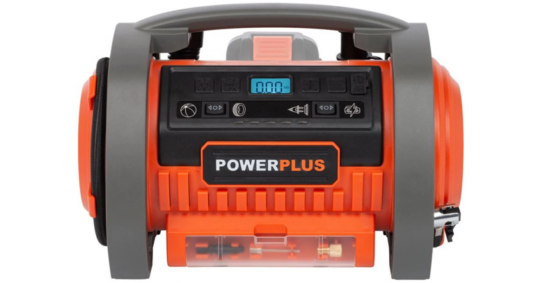PowerPlus dual power POWDP7030 akkumulátoros kompresszor alapgép 20V/220V