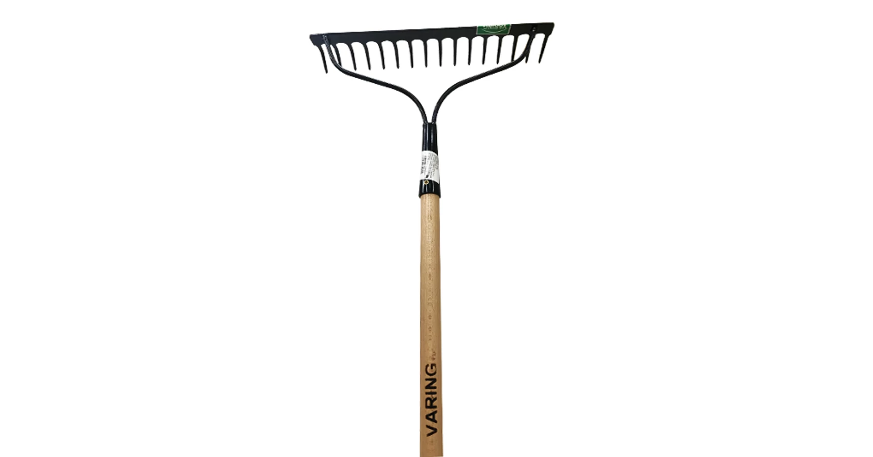 Varing gereblye, acél, keményfa nyél, 163cm, 16fog