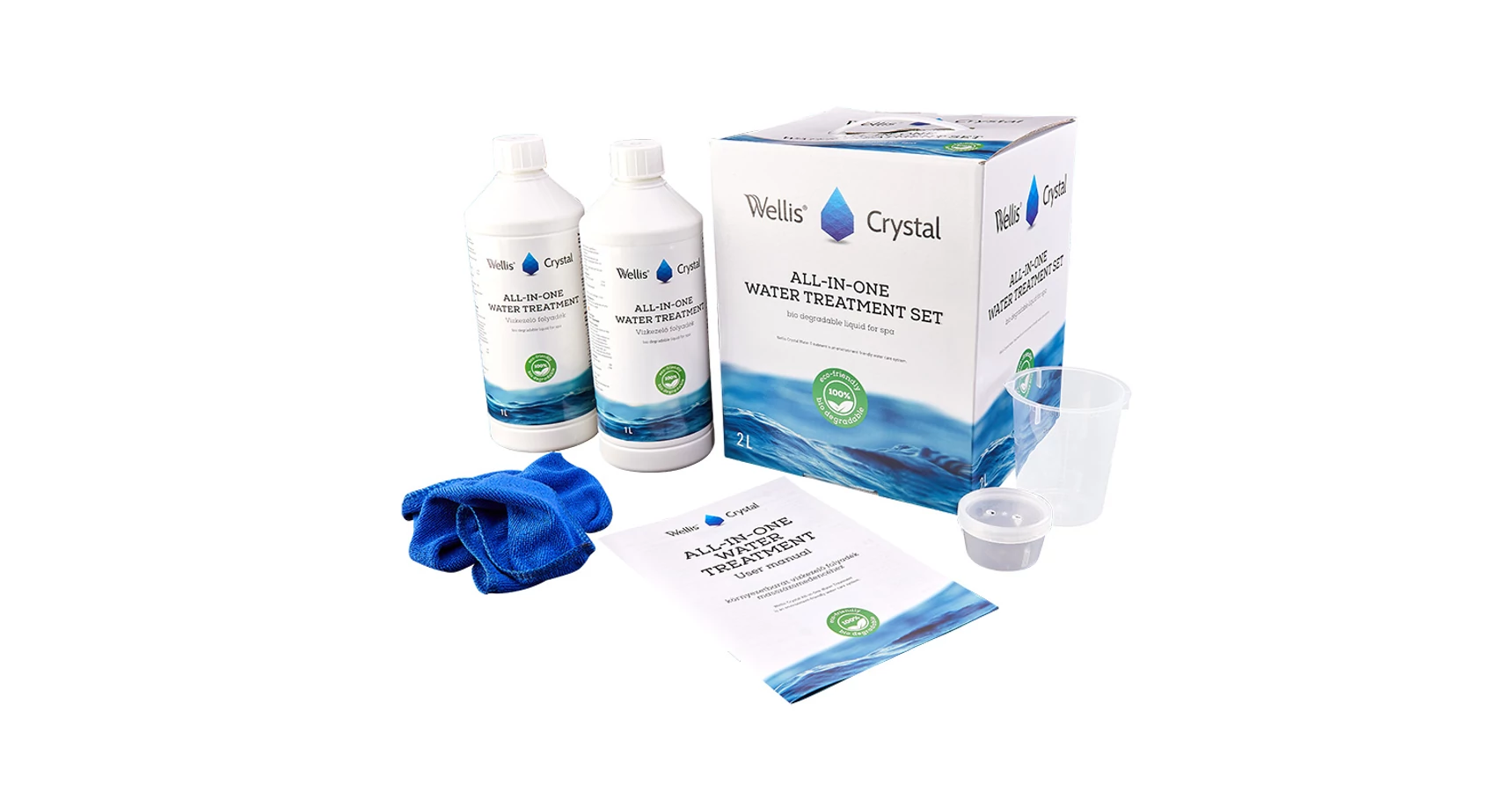 Wellis Crystal vegyszercsomag, klór nélkül