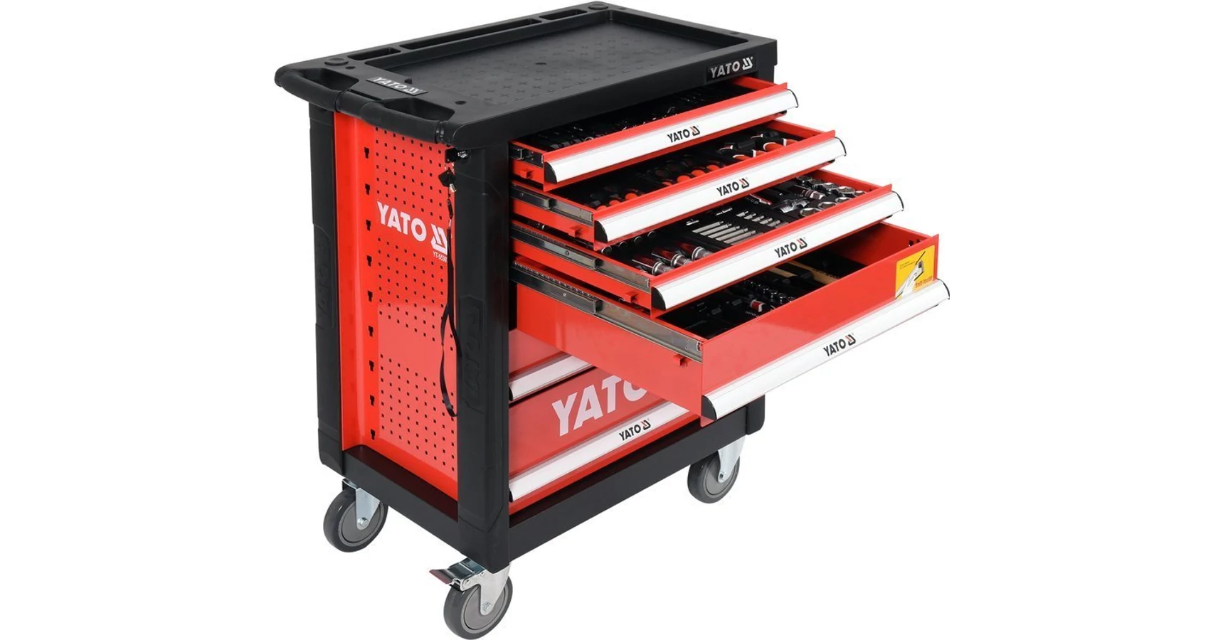 Yato YT-55307 6 fiókos szerszámkocsi 185 részes szerszámkészlettel