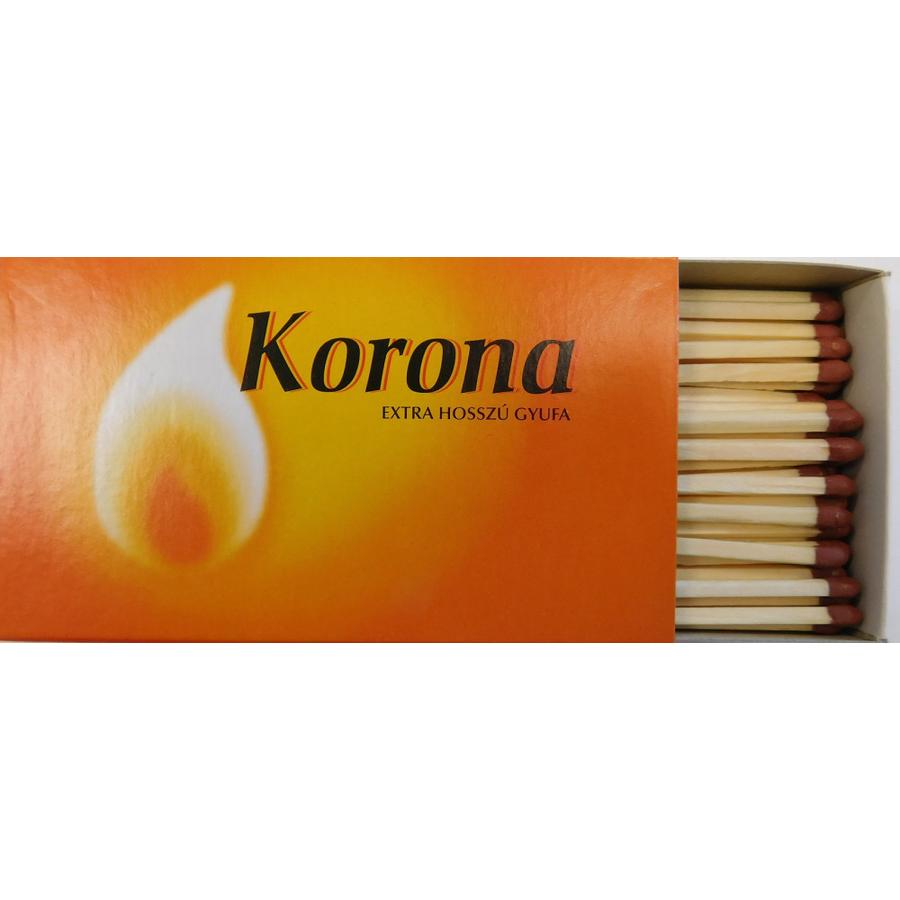 Korona biztonsági gyufa, extra hosszú